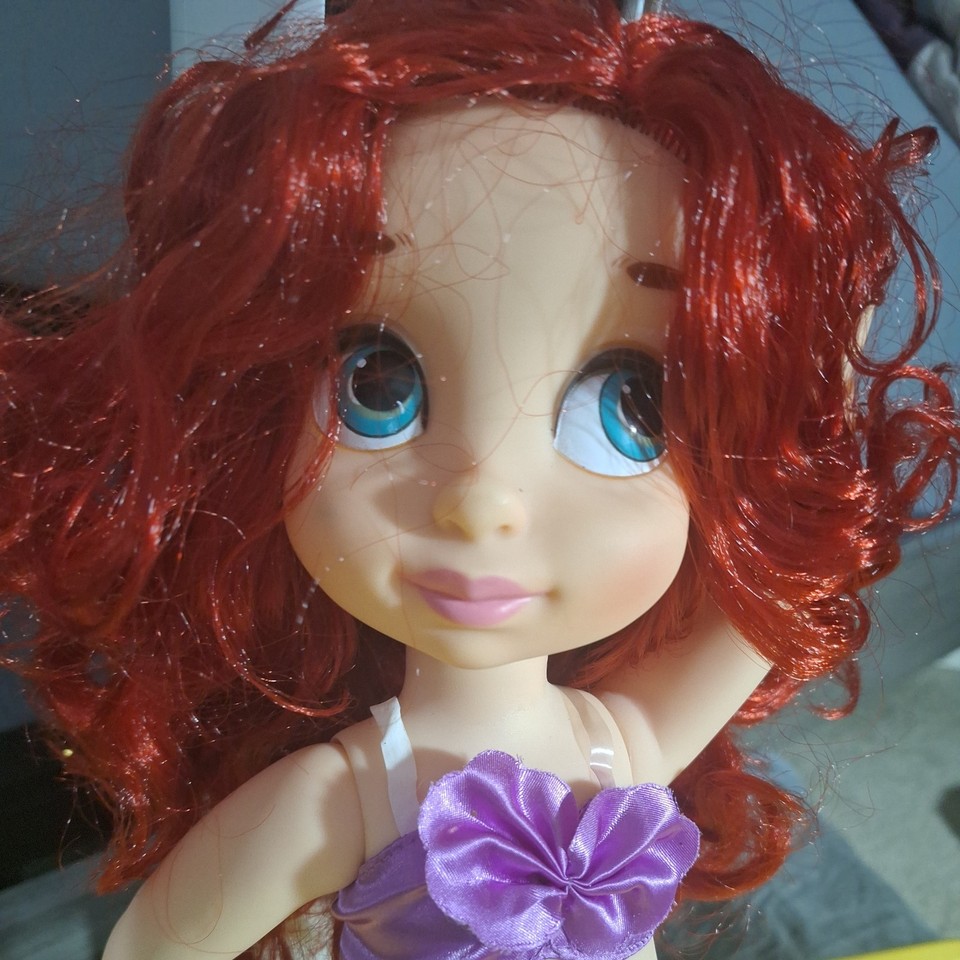 Disney Store Animators Collection Ariel Doll 16" Little Mermaid with ...