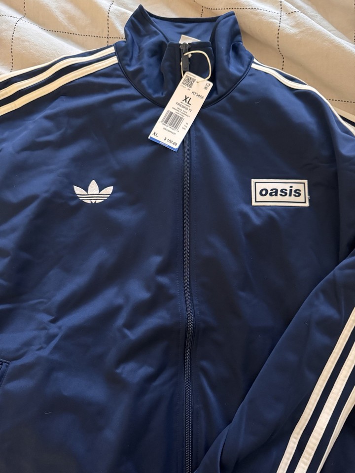 Oasis Live 25 Adidas Tour Track Jacket XL eBay authenticated New with ...