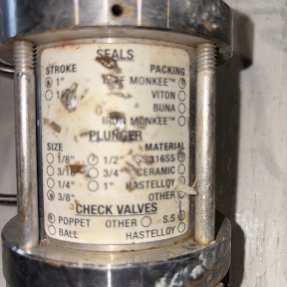 Monkey Pump Checkpoint Orangutan Tuff Monkey Stainless Chemical Pump | eBay