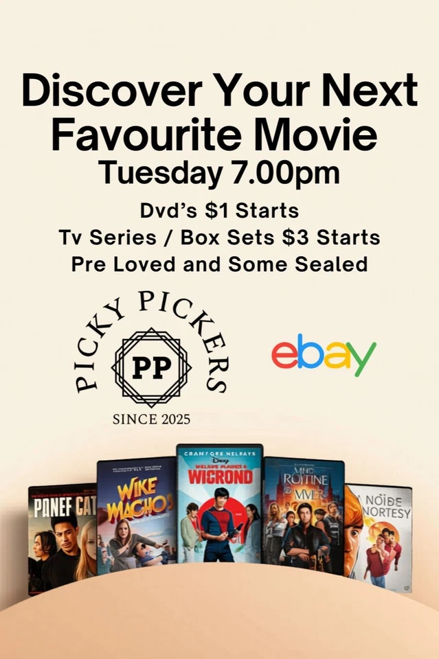 DVDs $1 Starts - First Live Event - Pre-Owned - eBay Live
