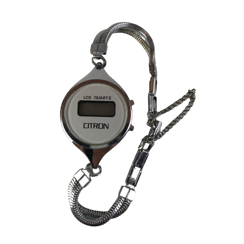 Vintage Citron LCD Quartz Ladies Wrist Watch Made in Hong Kong | eBay