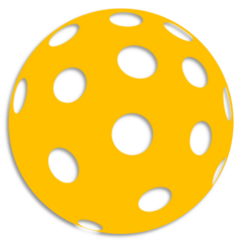 Pickleball Ball - Circle Sticker Decal 3 Inch - Sport Game Dink | eBay