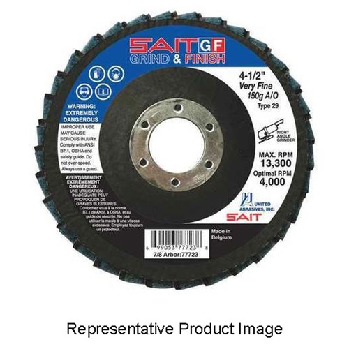 United Abrasives-SAIT 77721 4-1/2x7/8 SAIT GF Grind & Finish Flap Disc ...