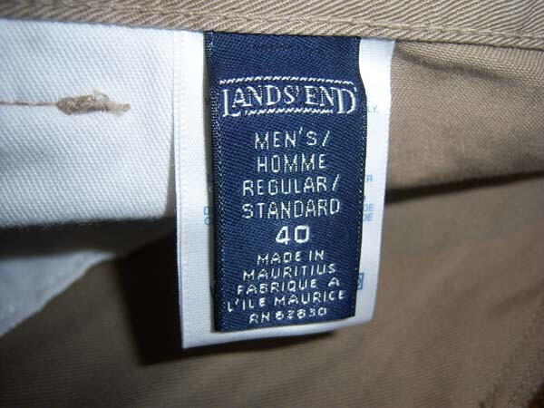 Lands End Men's Shorts Khaki Beige Washed Twill Cargo Pockets XL 40 ...