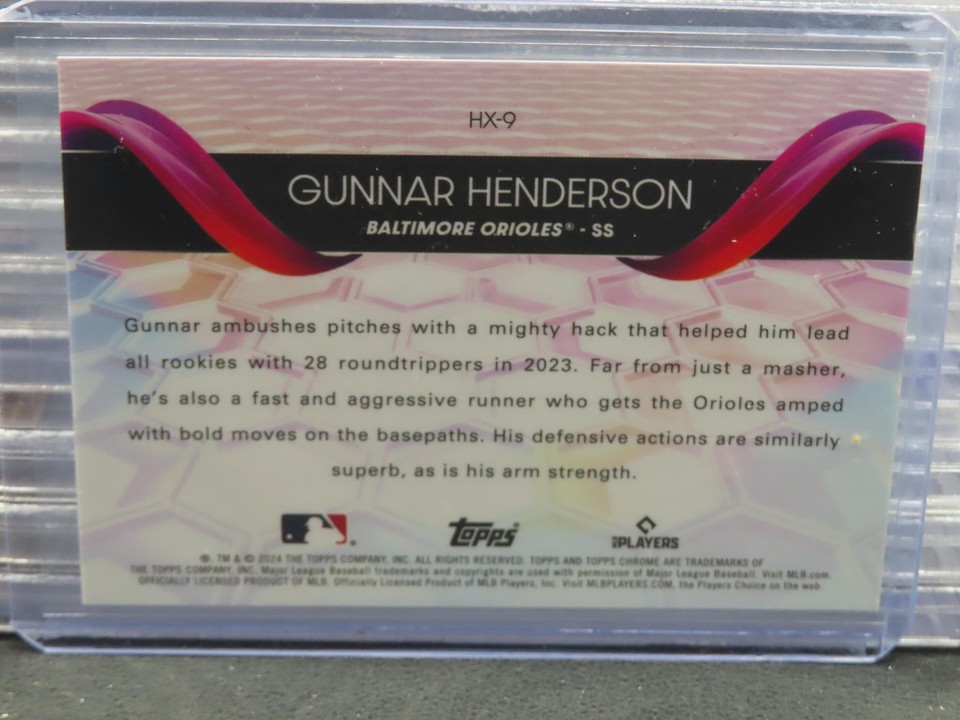 2024 Topps Chrome Gunnar Henderson Helix SSP Case Hit #HX-9 Baltimore ...