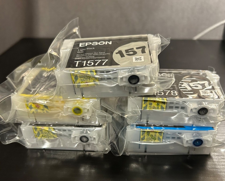 Genuine Epson 157 Ink Cartridges – Set of 5 – *Expired – New/Sealed ...