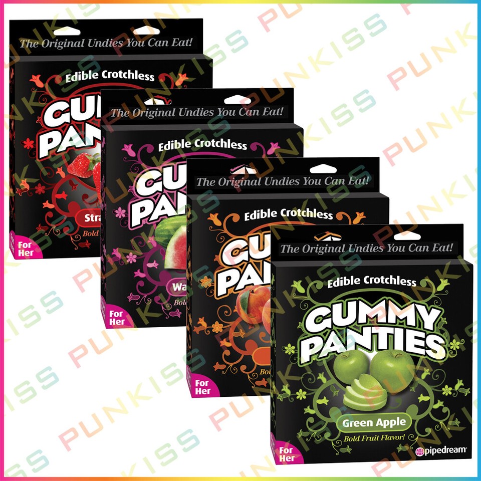 Edible Crotchless Panties💋Gummy Candy Lingerie Fruit Flavor Undies for ...