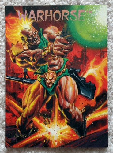 The Creators Universe single trading card #92 Warhorse art by Joe Jusko ...