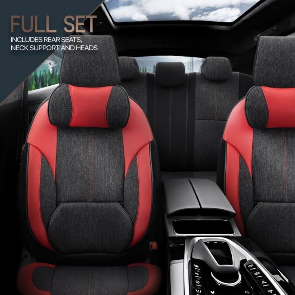 Car Seat Covers Red With Neck Pillows For Bugatti EB 110 1991-1996 ...