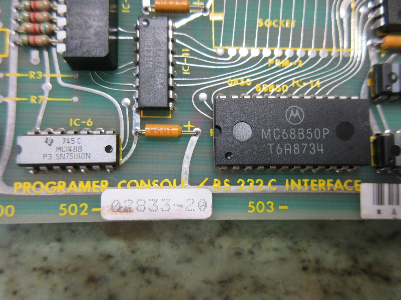 MODICON DANAHER BOARD PROGRAMER CONSOLE 501-03206-00 502-02833-20 RS ...