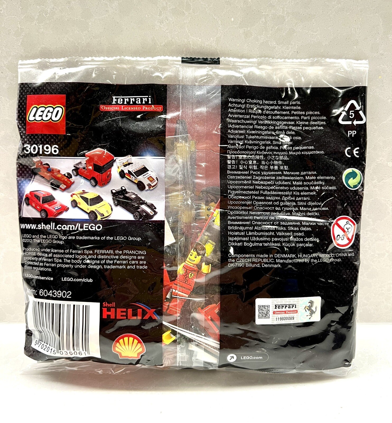 Lego 30196 Ferrari Team Polybag Shell V-Power Car Sealed polybag ...