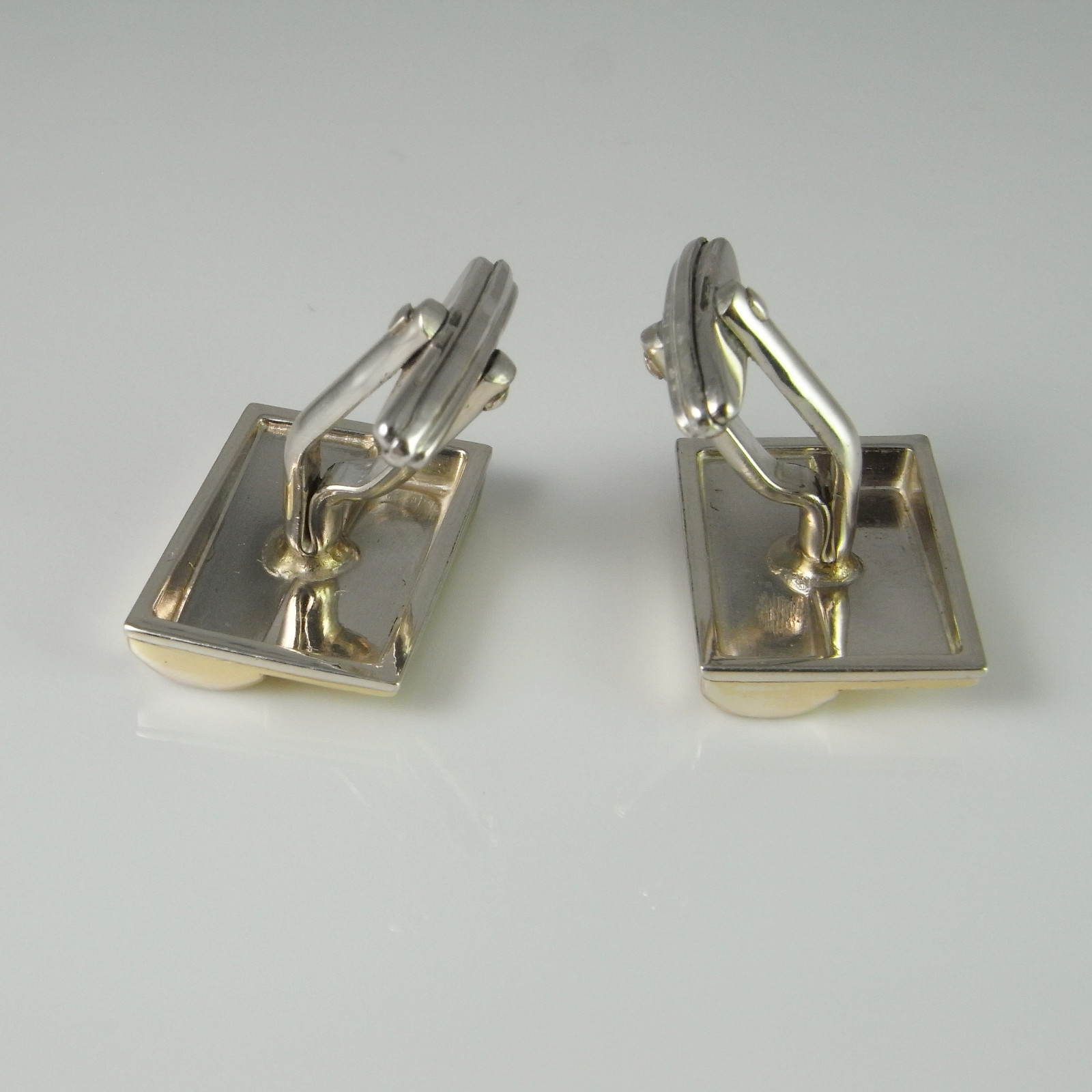 Vintage Silver Cufflinks with Box Unique Mens Cuff Links | eBay