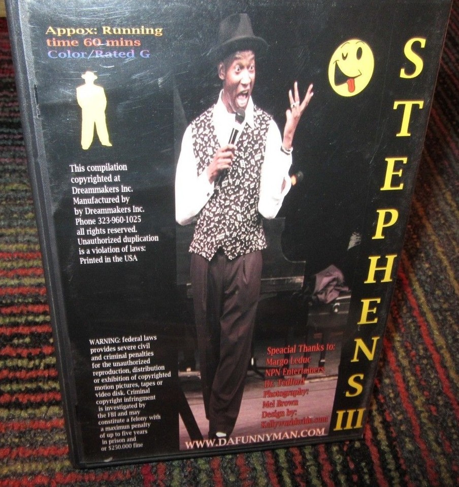JAMES STEPHENS III: LIVE FROM THE CARRIBEAN DVD, SIGNED CARD & DISC,DA ...
