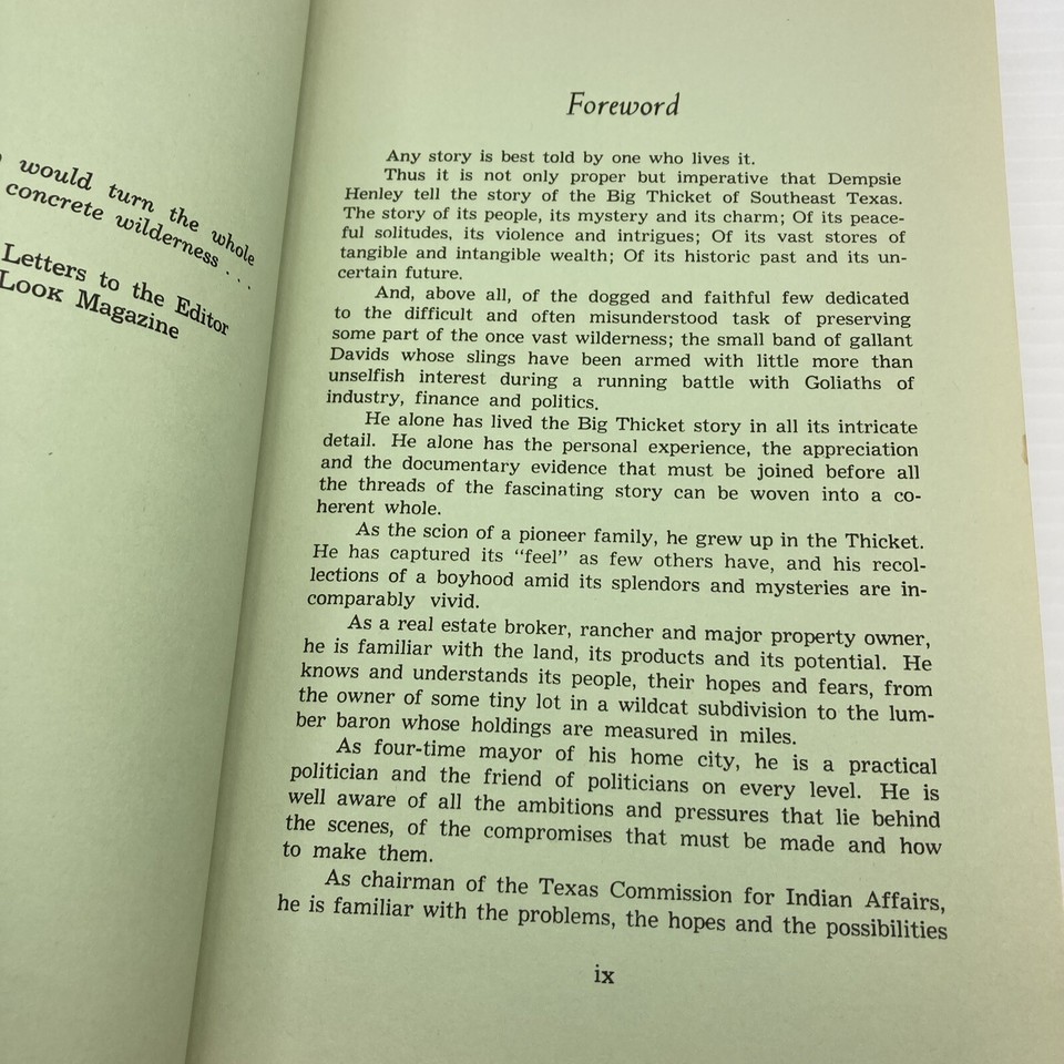 The Murder of Silence The Big Thicket Story Dempsie Henley Signed! 1970 Texana | eBay