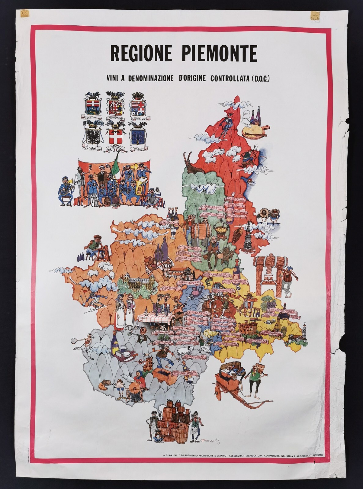 REGIONE PIEMONTE VINO DENOMINAZIONE D'ORIGINE CONTROLLATA poster ...