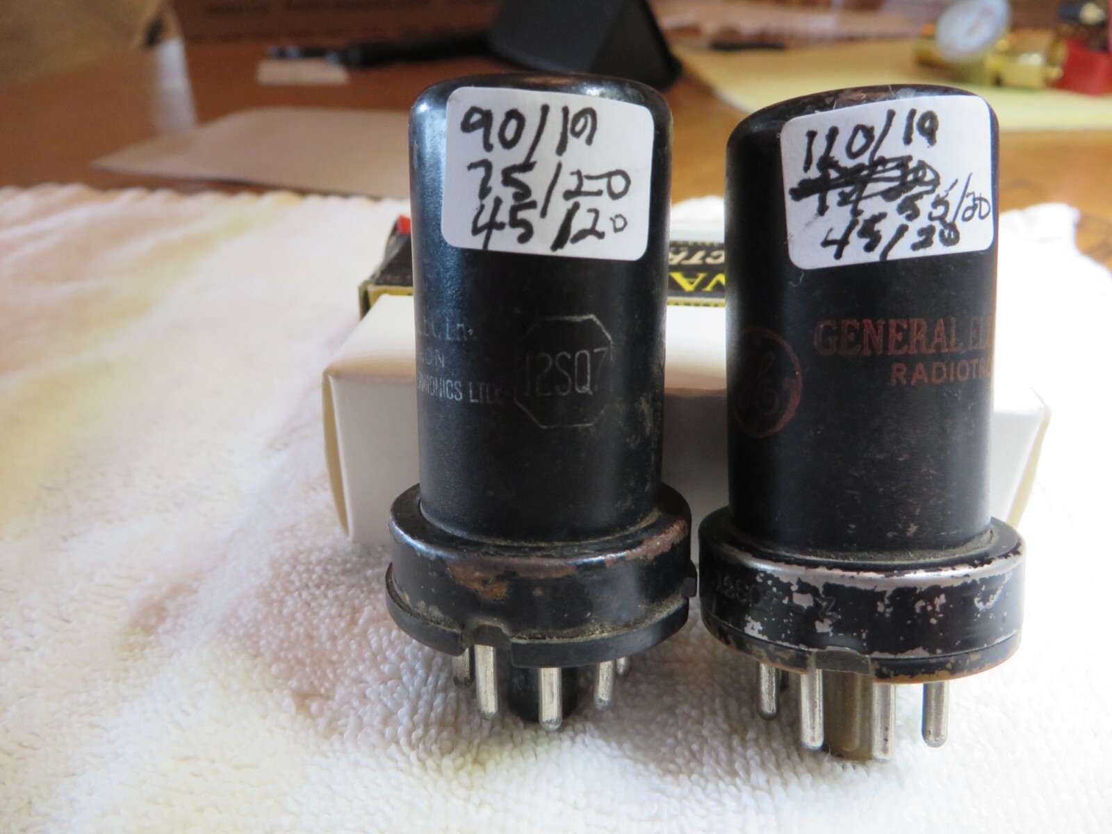 Radio tubes two 12sq7 Ge tv/7 results | eBay