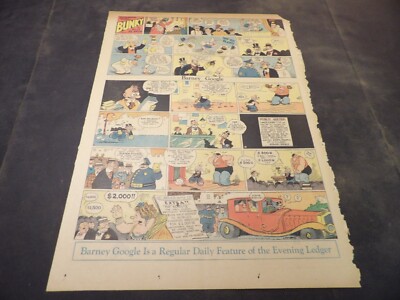 Barney Google by Billy DeBeck - Aug 20, 1933 - Sunday Full-Size | eBay