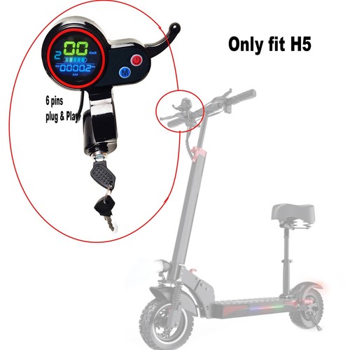 6 pins Connector Display for H5 & H7 Accelerator Ignition keys Electric ...