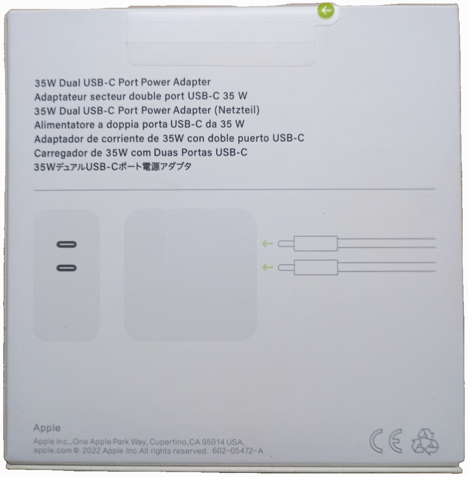 Apple 35W Dual USB-C Power Adapter | eBay
