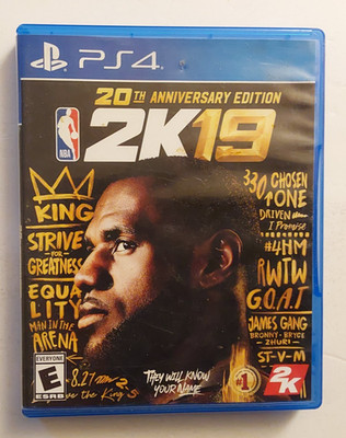 NBA 2K19 20th Anniversary Edition - PS4 PlayStation LeBron James 2K ...
