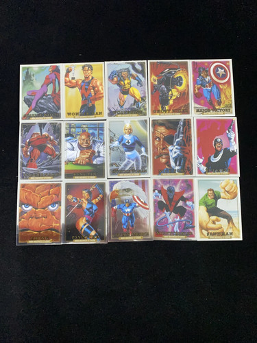 2024 Skybox Marvel Masterpieces'92 Platinum Sand Man Wolverine Fury Lot ...