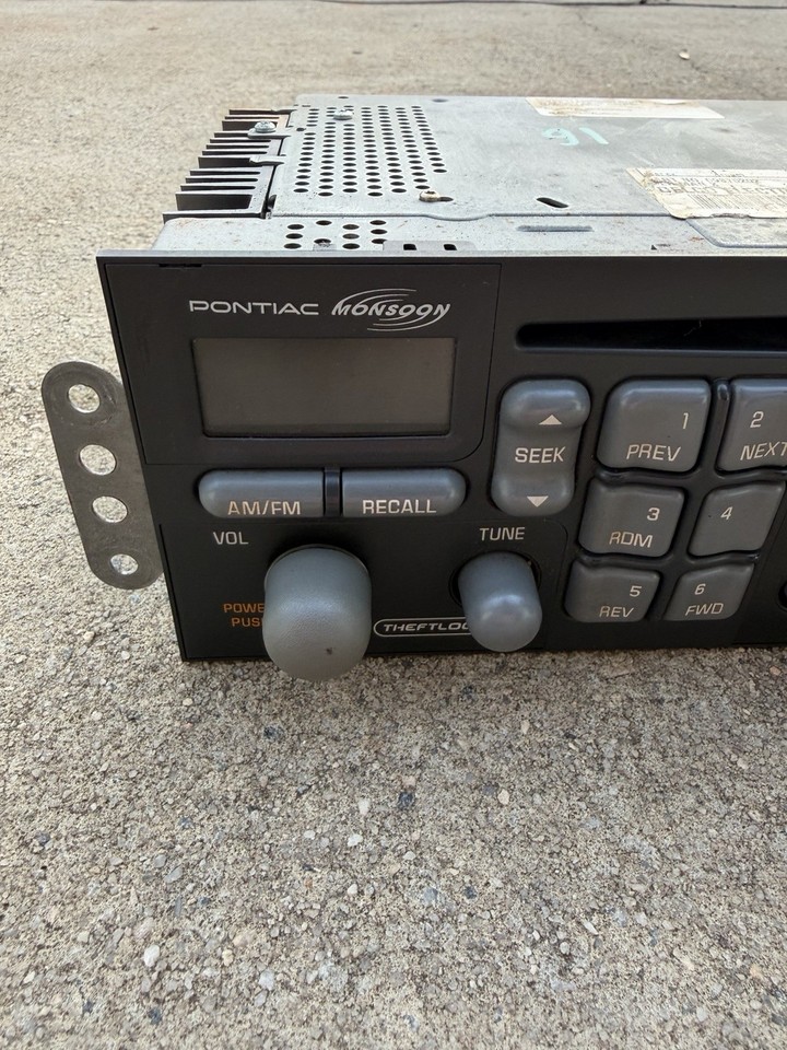 98-02 Pontiac Firebird Trans Am OEM Monsoon GM Radio AM/FM 09370202 | eBay