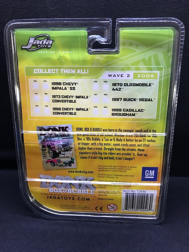 Jada Donk Box & Bubble 1973 Chevy Impala Collectable Scale 1:64 | eBay