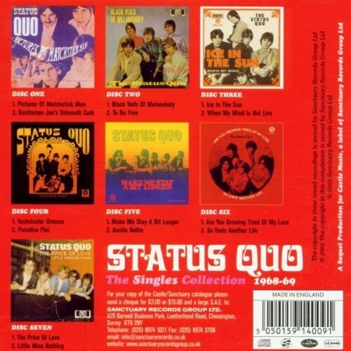 STATUS QUO - THE SINGLES COLLECTION 1968-69 - 7-CD BOX SET - LIMITED ...