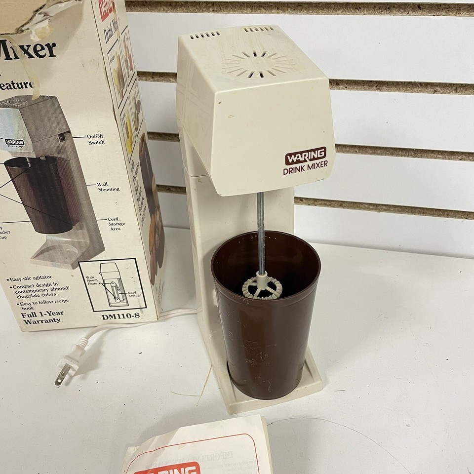 Vintage Waring DM110-8 Drink Mixer With Exclusive Wall Mount Feature W ...