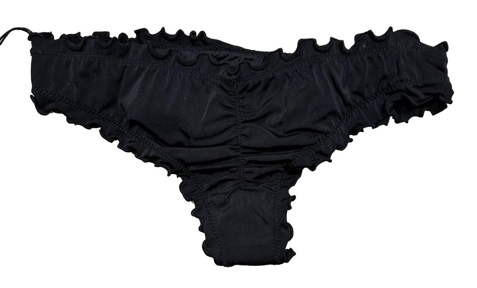 Women's Ruffle Extra Cheeky Bikini Bottom - Shade & Shore Black XS | eBay