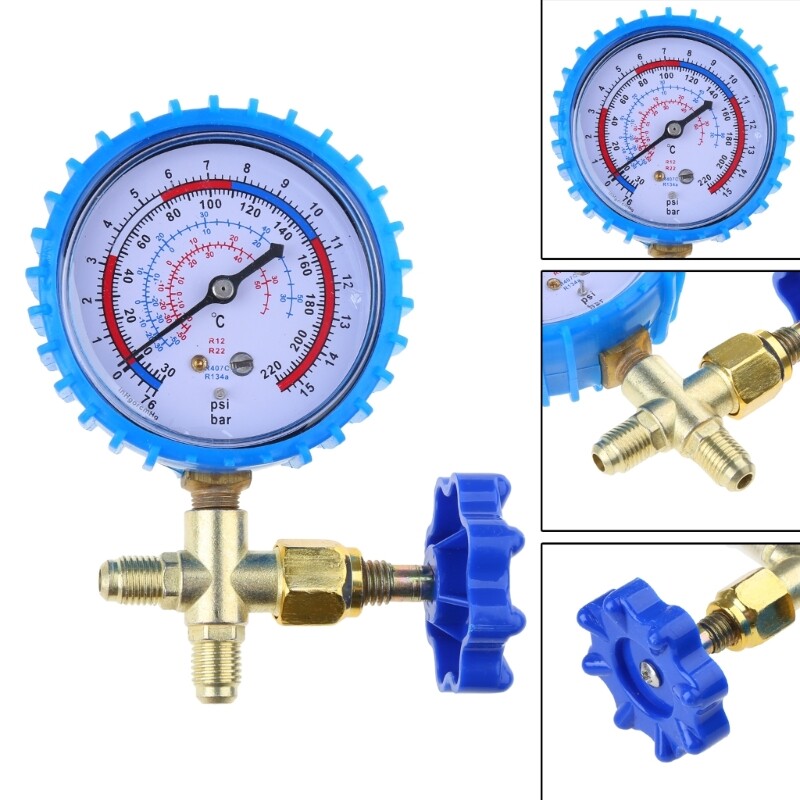 220PSI 500PSI Air Conditioning Recharge Pressure Gauge Manometer | eBay