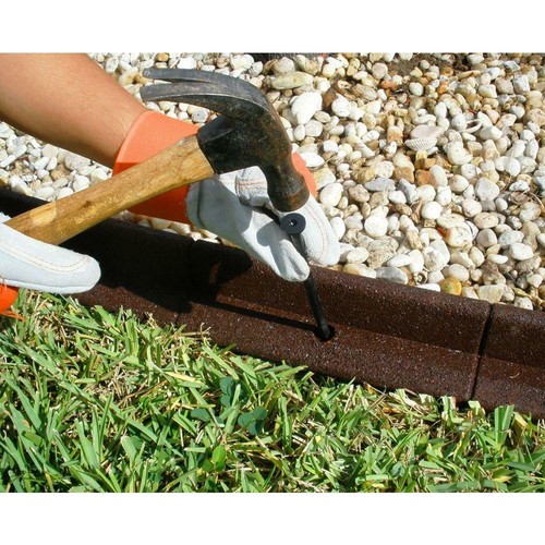 EcoBorder 4 ft. Brown Rubber Landscape Edging (6-Pack) | eBay
