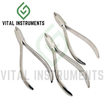 3 Pcs Dental Aderer Pliers Three Prong Orthodontic Wire Bending ...