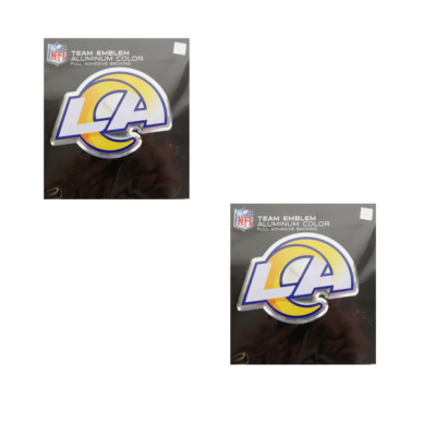 NFL 2pc Los Angeles Rams Auto Car Truck 3D Aluminum Color Emblem Decal ...