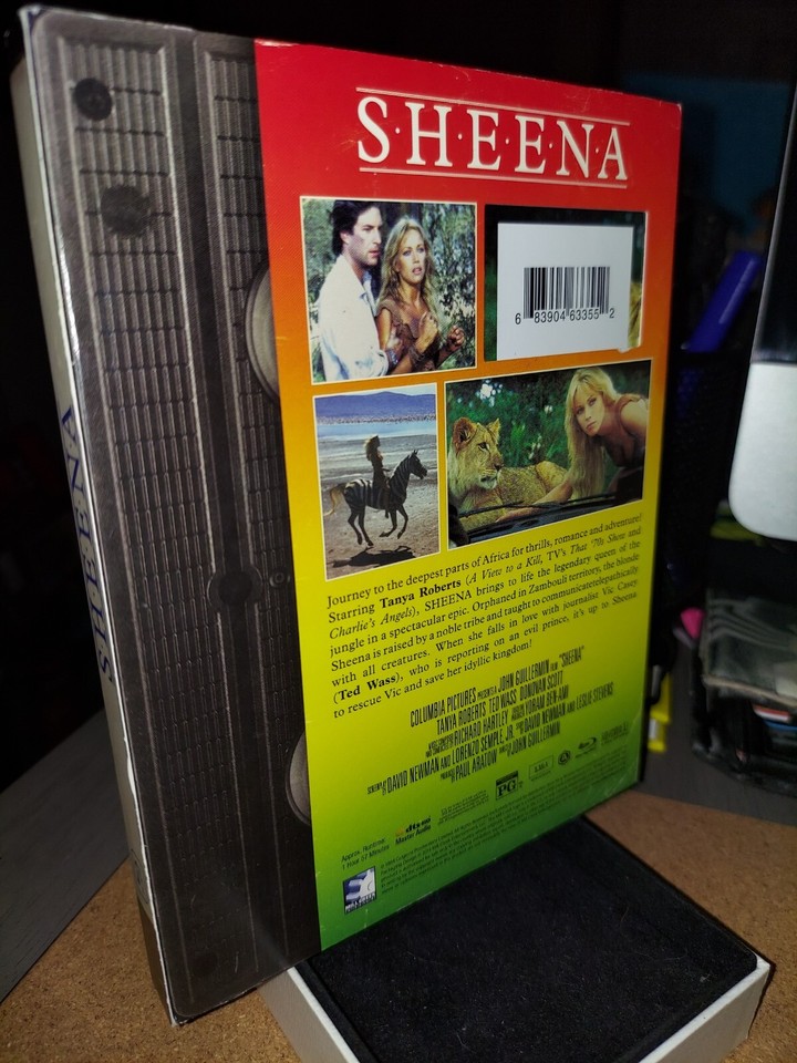 SHEENA blu ray Tanya Roberts 80's classic special retro video slipcover ...