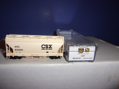 N SCALE MICRO-TRAINS 092-00-521 CSX/NYC/875035 39' ACF 2 BAY COVERED ...