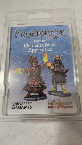 Frostgrave Wizards Illusionist and Elementalist with Apprentice | eBay