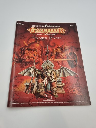 THE ORCS OF THAR w/MAP D&D Gazetteer Dungeons Dragons Adventure 9241 ...