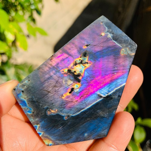 109G Natural Purple Labradorite Quartz Crystal Mineral Specimen Healing ...