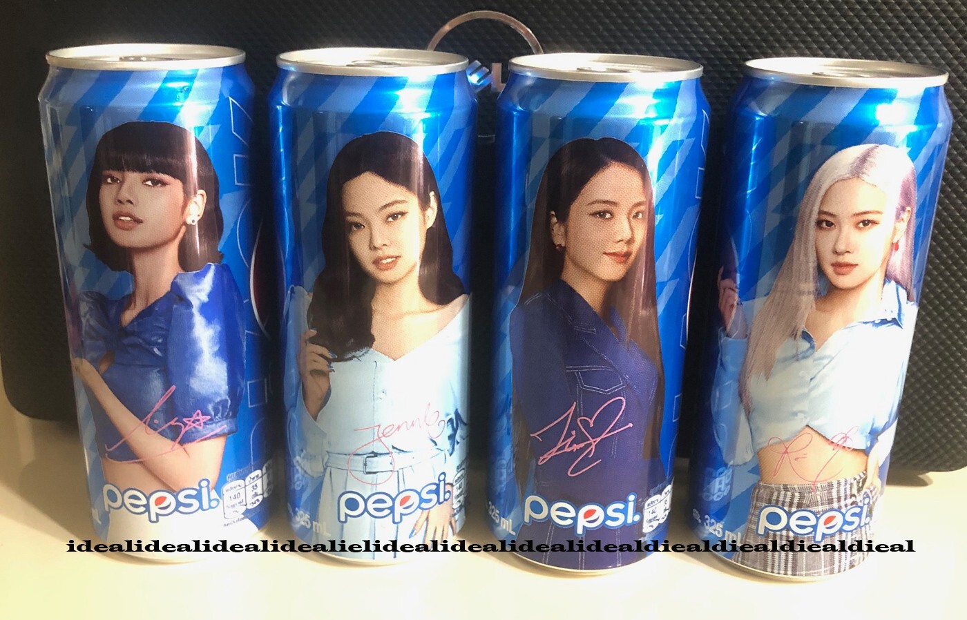 245 ml PEPSI BLACKPINK Can Thailand SET Jisoo Jennie Rose Lisa BLUE ...