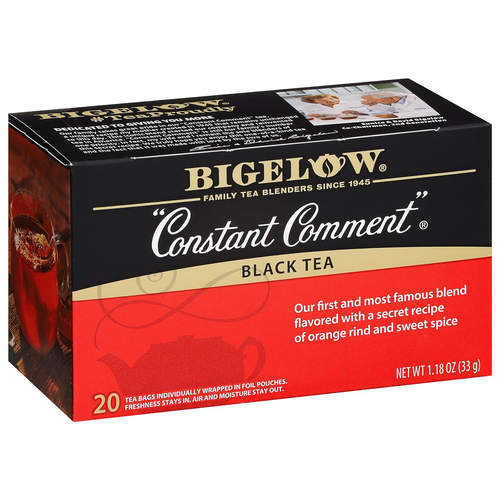 Bigelow Tea Constant Comment Black Tea, Caffeinated Tea, 20 Count Box ...