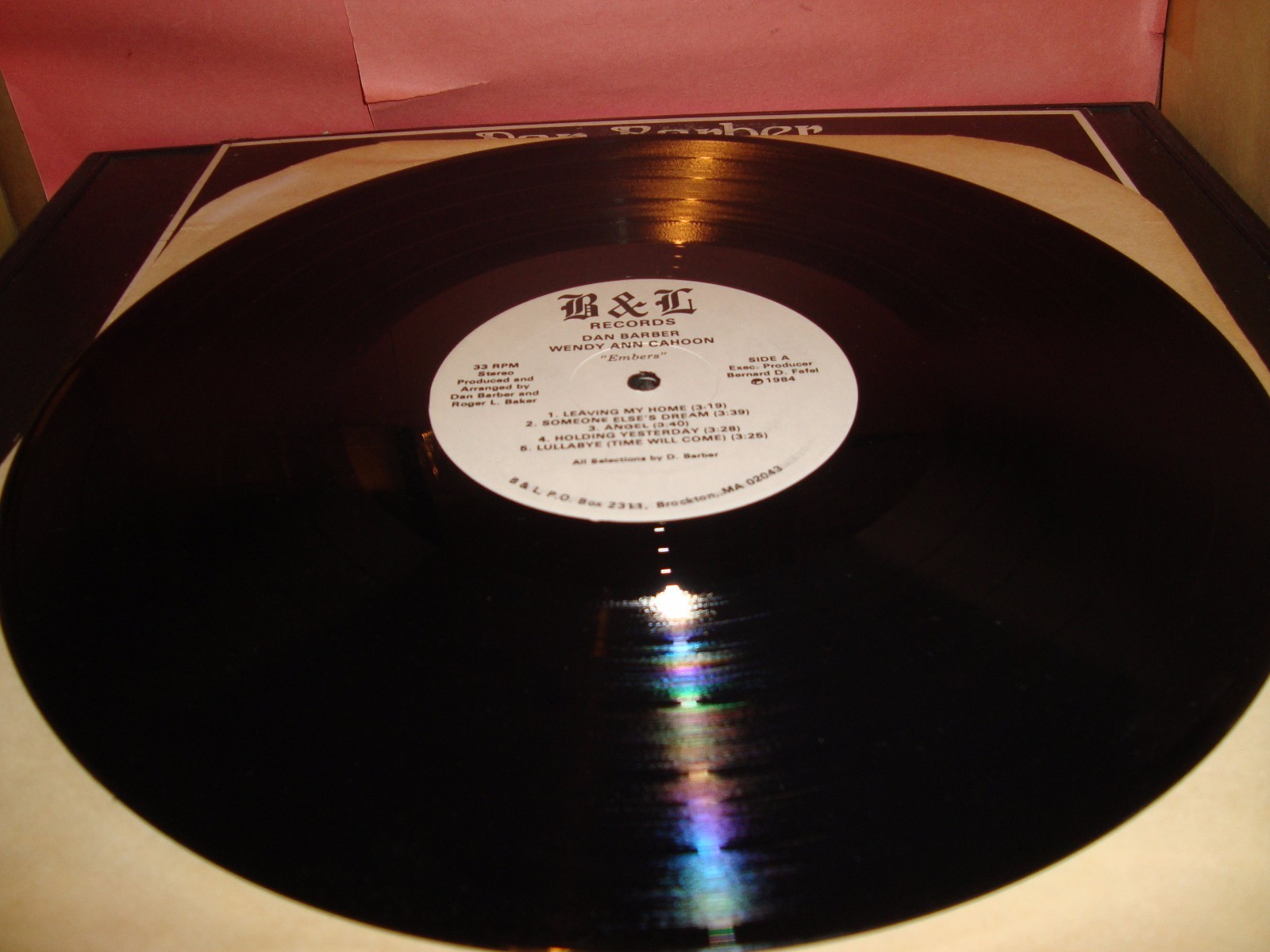 DAN BARBER & WENDY ANN CAHOON: Embers LP Rare Progressive Xian Rock ...