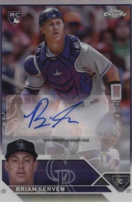 2023 Topps Chrome Update Series - Autographs Brian Serven #AC-BSE ...