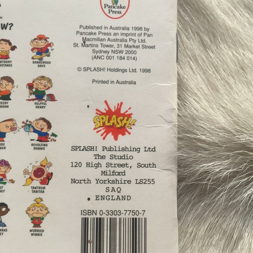 TONY GARTH Too Late Toby 90s Vintage Little Monsters Book 1998 ...