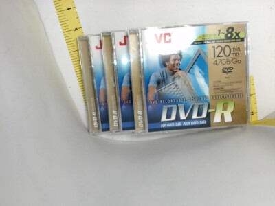 JVC Recordable DVD-R Disc 1-16x 120 min. 4.7 GB New *Open Box* | eBay