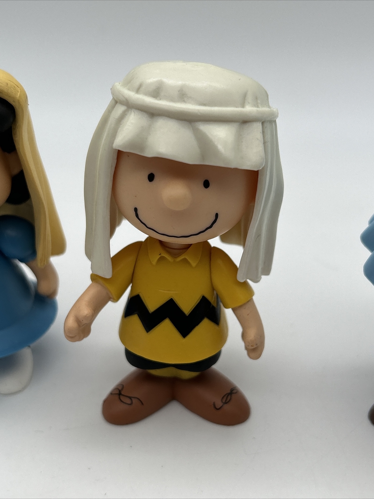PEANUTS Mini Figure Set Christmas Play Stage Charlie Brown Nativity | eBay