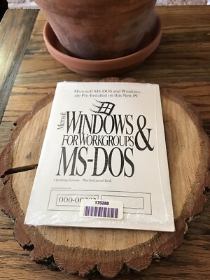 VINTAGE Genuine Microsoft Windows for Workgroups & MS-DOS plus Enhanced ...