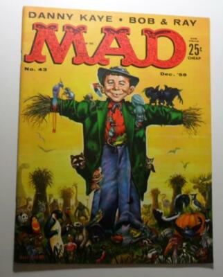 MAD MAGAZINE #43 DEC 1958 WALLY WOOD END OF COMICS KELLY FREAS SCARCROW ...