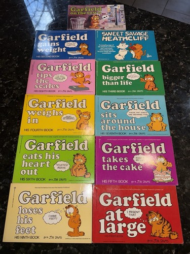 Vintage Garfield Books By Jim Davis – Lot of 11 | eBay