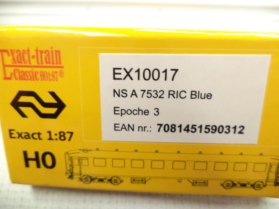 Exact Trains HO NS Dutch 1st Class Coach car (lot jr) | eBay